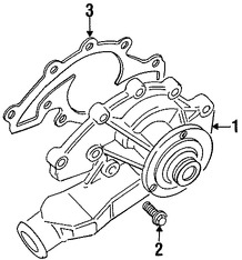 Empacadura de la bomba de agua del motor Original para Land Rover ...