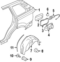 Actuador del Seguro Puerta de Combustible Original para Land Rover ...