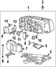 Bombilla de luz marcador lateral Original para Land Rover LR2 Land ...