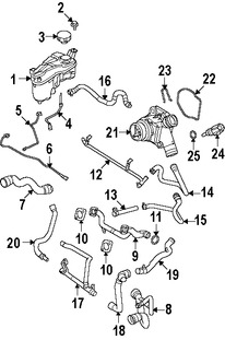 Empacadura Salida de Refrigerante Original para Land Rover LR2 2008 ...