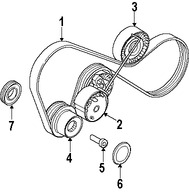 Polea del cigueñal Original para Land Rover LR2 2008 2009 2010 2011 ...