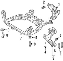Brazo de Control de suspensión Original para Land Rover LR2 Marca LAND ...