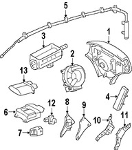 Sensor de impacto del Air Bag Original para Toyota Camry Lexus ES300 ...