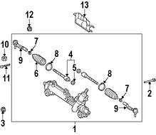 Terminal de la dirección Original para Toyota Camry Lexus ES350 Marca ...