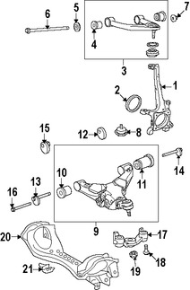 Brazo de Control de suspensión Original para Lexus LX570 Toyota Land ...
