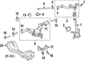 Tornillo de Brazo de Control de Suspension Original para Lexus LX570 ...