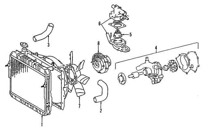 Termostato del refrigerante del motor Original para Toyota Land Cruiser ...