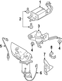Sensor de oxigeno Original para Mazda CX-9 2007 2008 2009 2010 2011 ...