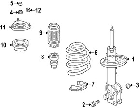 Puntal Suspensión Original para Mazda 6 Mazda Mazda 3 Marca MAZDA ...