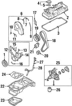 Cárter Original para Mitsubishi Lancer 2002 2003 2004 2005 2006 2007 ...