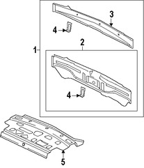 Panel posterior Original para Mitsubishi Lancer Marca Mitsubishi Número ...