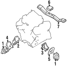 Montura del motor Original para Nissan Frontier Nissan Xterra Marca ...