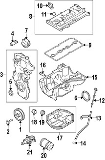 Sello del cigueñal del motor Original para Nissan Cube Nissan Versa ...