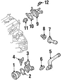 Sensor de temperatura de Refrigerante del motor Original para Nissan ...