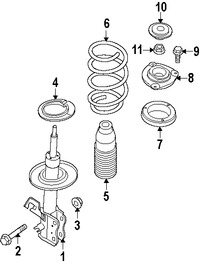 Puntal Suspensión Original para Nissan Sentra Nissan Rogue Nissan ...