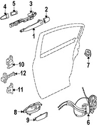 Manija exterior de puerta Original para Nissan Maxima Nissan Sentra ...