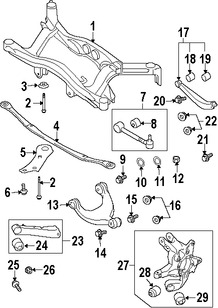 Tornillo de Brazo de Control de Suspension Original para Subaru B9 ...