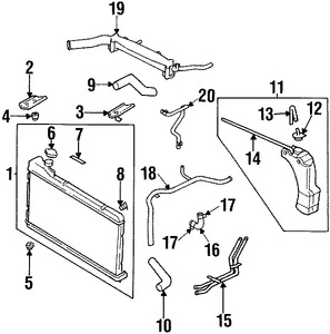 Manguera Bypass de refrigerante Original para Subaru Impreza Subaru ...
