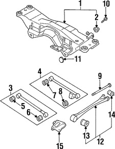 Buje de Barra de Retención de Suspensión Original para Subaru Impreza ...