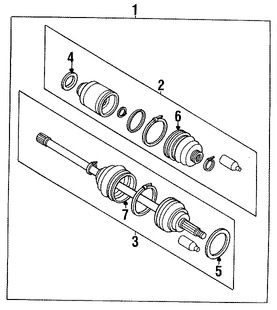 Cubrepolvo de la Junta Homocinetica Original para Subaru Impreza Subaru ...