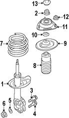 Base del Amortiguador Original para Subaru Impreza Subaru Forester ...