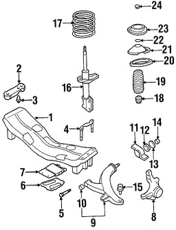 Aislante de Muelle Original para Subaru Forester Subaru Impreza Subaru ...