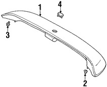 Alerón / Spoiler Original para Suzuki Esteem 1998 1999 2000 2001 2002 ...