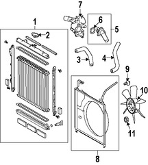 Carcasa del termostato del refrigerante del motor Original para Toyota ...