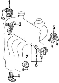 Montura del motor Original para Toyota Echo 2000 2001 2002 2003 Marca ...