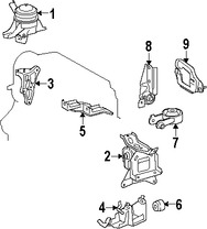 Montura del motor Original para Toyota Yaris Marca TOYOTA Número de ...