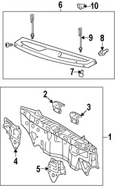 Panel posterior Original para Toyota Yaris 2007 2008 2009 2010 2011 ...