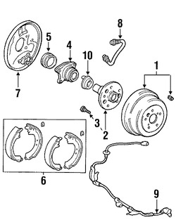 Conjunto de Cojinete de Rodamiento y Maza Original para Toyota RAV4 ...
