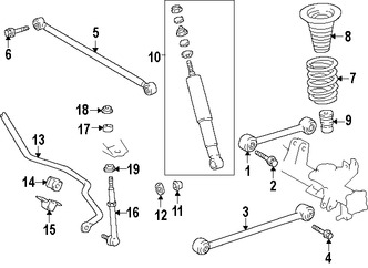 Tornillo de Brazo de Control de Suspension Original para Toyota 4Runner ...