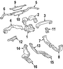 Ducto de Aire del Panel de Instrumentos Original para Toyota 4Runner ...