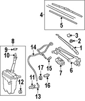 Aspa de limpiaparabrisas Original para Toyota Corolla Toyota RAV4 Marca ...