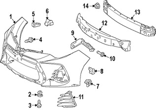Enganche de cubierta de parachoques Original para Toyota Corolla 2017 ...