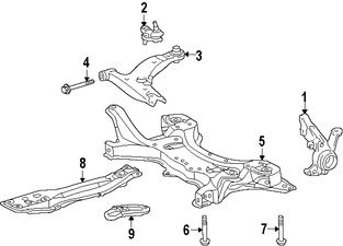 Brazo de Control de suspensión Original para Toyota Corolla 2014 2015 ...