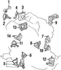 Montura del motor Original para Toyota Highlander Toyota Sienna Marca ...