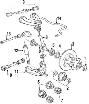 Sello de Rueda Original para Toyota 4Runner Toyota Pickup Toyota T100 ...