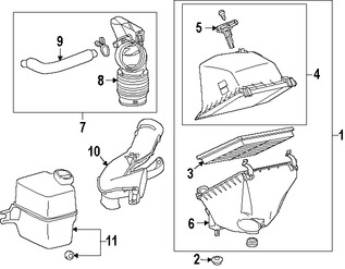 Manguera de Admisión de Aire del motor para Toyota RAV4 2015