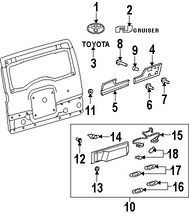 Moldura de Puerta Original para Toyota FJ Cruiser Marca TOYOTA Número ...