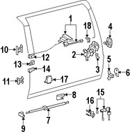 Motor Accionadro de Cerradura del Baul Original para Toyota FJ Cruiser ...