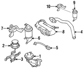 Valvula Retardo Vacio EGR Original para Toyota Camry Toyota Celica ...