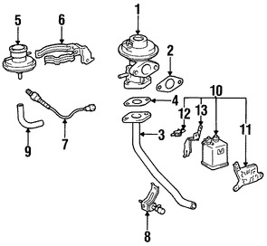 Valvula Retardo Vacio EGR Original para Toyota Camry Toyota Solara ...