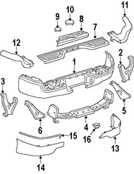 Extensión del parachoques Original para Toyota Tacoma Marca TOYOTA ...