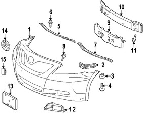 Sello del capo Original para Toyota Camry 2007 2008 2009 2010 2011 ...