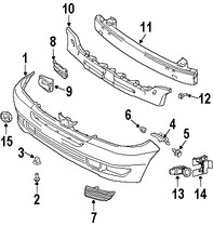 Riel de soporte de cubierta de parachoques Original para Toyota Sienna ...