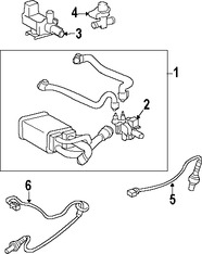 Solenoide de Purga del Canister Original para Toyota Prius 2004 2005 ...