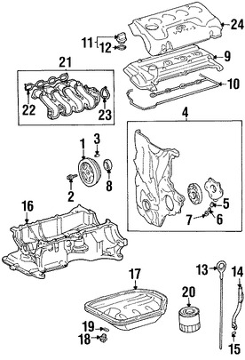 Polea del cigueñal Original para Toyota Echo Scion xA Scion xB Marca ...