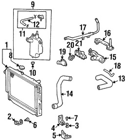 Termostato del refrigerante del motor Original para Lexus Toyota Marca ...